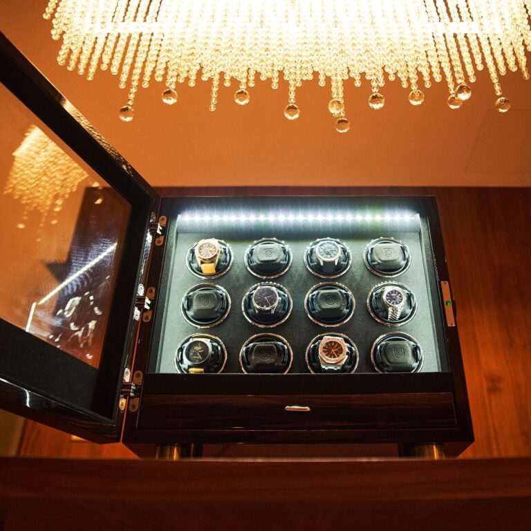 Maja 12 Fingerprint Walnut - Watch Winder - BILLSTONE Watch Winders