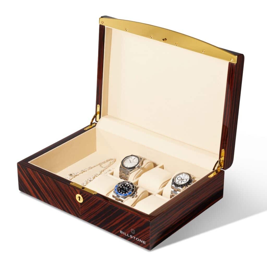 Solstice 6 Ebony - Watch Box / Case - Billstone